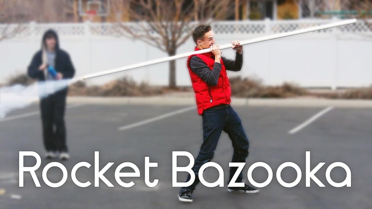 New Video: Homemade Rocket Bazooka Test Fire - Blasted Science